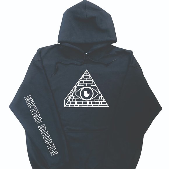 Gildan | Shirts | Metro Boomin Hoodie With Boominati Design Black White ...
